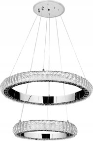 Závěsná Led lampa Glamour křišťálová chrom stříbrná chromovaná Toolight