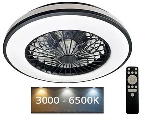 NEDES LED Stropní svítidlo s ventilátorem OPAL LED/48W/230V + dálkové ovládání LCL6346