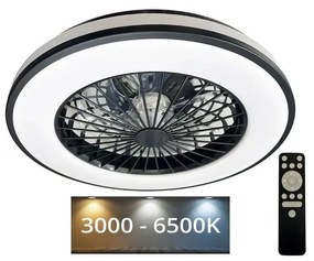 NEDES LED Stropní svítidlo s ventilátorem OPAL LED/48W/230V + dálkové ovládání ND3671