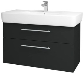 Dřevojas Koupelnová skříň Q MAX SZZ2 100 Varianta: N01 Bílá lesk / Úchytka T02 / N07 Stone