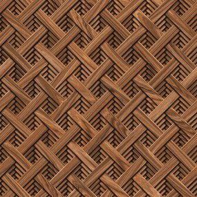Tapeta Na Zeď Dřevěný 3D Geometrický Vzor Vliesová tapeta 53x1000