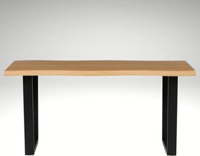 Vikio Stůl jídelní 180x90 divoký dub kovové nohy AJS151D