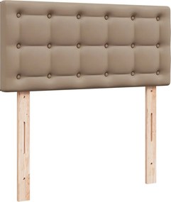 Box spring postel s matrací cappuccino 120x190 cm umělá kůže 3286115