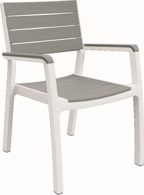 Zahradní nábytek Keter Harmony set stůl + 4 židle bílý /světle šedý