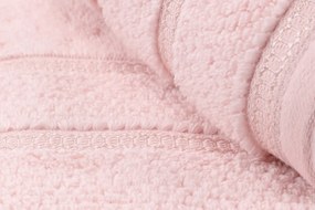 Sada 2 ručníků ARELLA 50x90 cm pudrově růžová