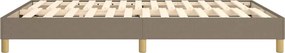 Rám postele s boxspringem taupe 140 x 190 cm textil 3120610