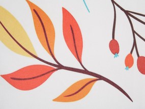 Sada 2 sametových polštářů podzimní motiv 45 x 45 cm krémově bílé VISCARIA Beliani