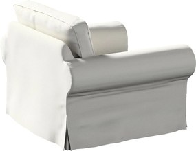 Potah na křeslo IKEA Ektorp barva šedá látka lesklé, pletený vzor, sametová