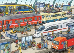 Ravensburger puzzle železniční stanice 60 dílků