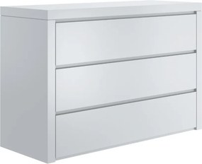 Dětská komoda se 3 úložnými šuplíky SIMONE šedá