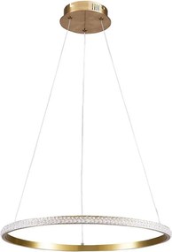 LED Lustr na lanku DIANA LED/25W/230V 4000K pr. 50 cm zlatá