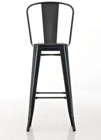 Sada 2 barových židlí Layne černá