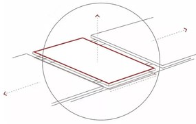 Rozkládací jídelní stůl Bonucci 200/250 cm bílý mat/ořech