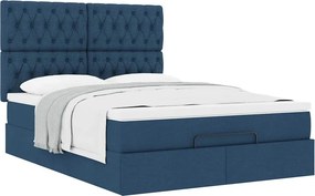 Osmanský rám postele s matrací Blue 140x190cm textil 3313243