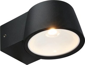 TF 323005TF TELEFUNKEN LED venkovní nástěnné svítidlo, IP54 voděodolné a prachotěsné, černý hliník - BRILONER