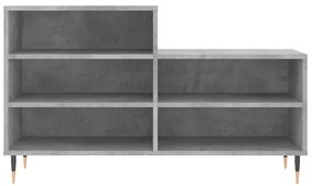Botník betonově šedý 102x36x60 cm kompozitní dřevo - Default Title