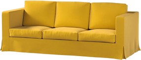 Potah na pohovku IKEA Karlanda 3-místná nerozkládací, dlouhý barva žlutá látka sametová