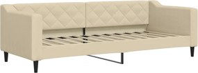 Válenda s matrací krémová 80 x 200 cm textil 3197407