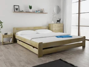 Postel Laura 180 x 200 cm, borovice Rošt: S laťkovým roštem, Matrace: Matrace Somnia 18 cm