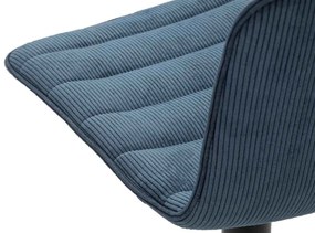 Designová barová otočná židle Camaxtli modrá
