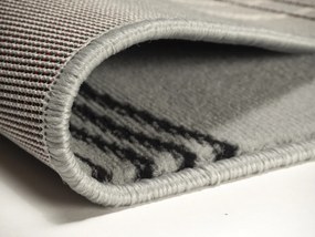 Alfa Carpets, Kusový koberec Circles grey, 120x170, šedá, chodba / předsíň