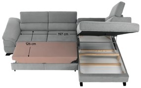 Rohová rozkládací sedačka Lumos (soro 90) (P) . 1064005