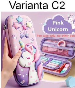 Dívčí školní pouzdro (penál) - Jednorožci/zvířátka Varianta: Varianta C2