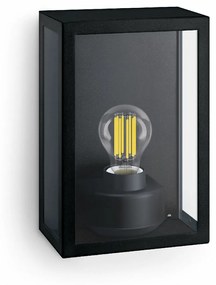 Philips Alzor venkovní nástěnné svítidlo E27 max. 25W bez zdroje hranaté, černá