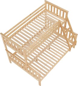 Patrová rozložitelná postel 90/140x200, přírodní, LUINI Kondela 0000235839