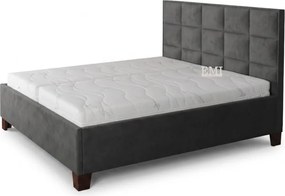 Postel čalouněná MONRA + lamelový rošt + matrace EMI