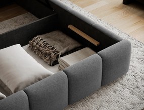 Postel Edvige + Dřevěný rám + plynový výtah + kontejner 160x200