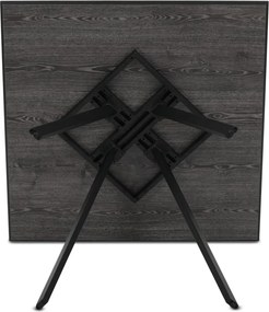 Jídelní stůl 90x90cm HT-R5190 GREY, lamino, šedý dub