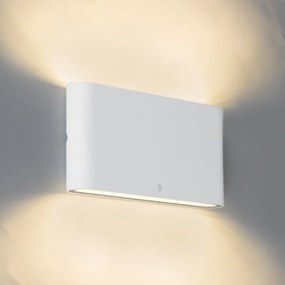 Nástěnné svítidlo bílé 17,5 cm vč. LED IP65 - Batt