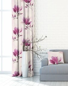 Metrážový závěs Magnolie fuchsiová šířka 150cm