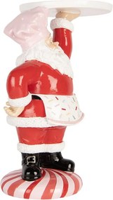 Vánoční figurka Santa Claus kuchař s podnosem – 21*14*27 cm