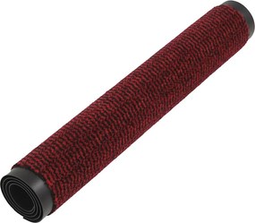 Protiprachové obdélníkové rohožky 2ks všívané 90x150 cm červené 3051615