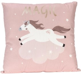 Dětský polštář Unicorn dream růžová, 40 x 40 cm