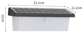 Brilagi - LED Solární nást. svítidlo se senz. SUN RAY LED/6W/3,7V 2200 mAh IP44