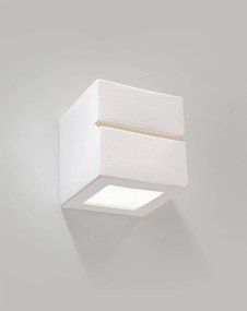 Nástěnné svítidlo Leo Line, 1x bílé keramické stínítko