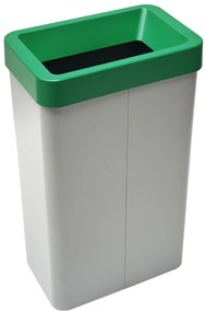 Odpadkový koš na tříděný odpad Caimi Brevetti Maxi G,70 L, zelený, sklo barevné