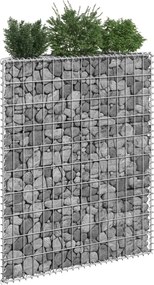 vidaXL Trapézový gabionový vyvýšený záhon pozinkovaná ocel 80x20x100cm [145652]