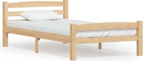 Rám postele masivní borové dřevo 100 x 200 cm 322062
