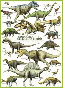 EUROGRAPHICS Puzzle Svět dinosaurů: Křída / 1000 dílků / 48,89 × 67,63