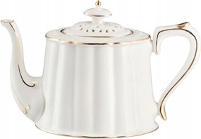 Villa Italia Porcelánová konvice na čaj 850 ml Clara Gold Ivory