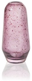 Váza Cut No.4 Purple - design Vlastimil Šenkýř, ručně foukané sklo, světle fialová