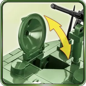 COBI 2550 Sherman M4A3E2 Jumbo WW II / 720 dílů / 2 figurky / od 7 let