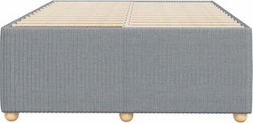 Rám postele bez matrace světle šedá 120 x 200 cm textil 3284928