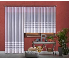 DekorTextil Hotová záclona nebo balkonový komplet Karolína - bílá ROZMĚR: (š x v): 300 x 150 cm
