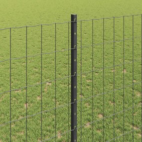 Euro plot s pilotem 10 x 1,4 m Ocel potažená PVC Šedá Síťovina 3336075