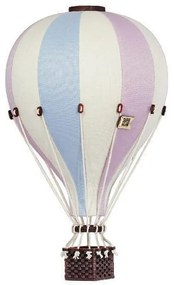Dekorační horkovzdušný balón &#8211; růžová/modrá - L-50cm x 30cm